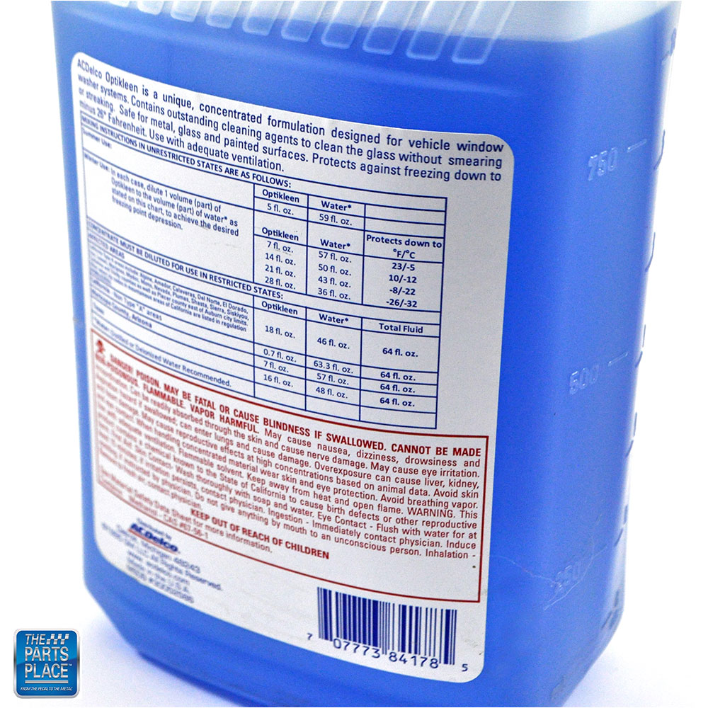 GM Cars ACDelco Optikleen Concentrated Windshield Washer Solvent ...