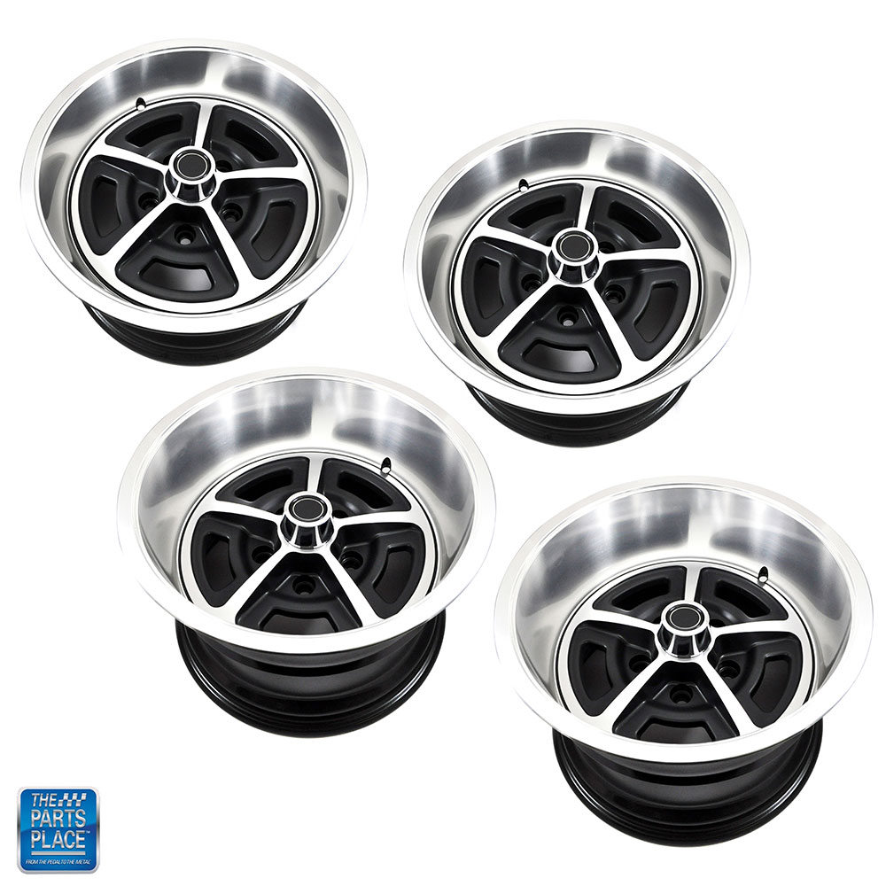 GM 15 X 8 15 X 10 Magnum SS Style Alloy Wheel Set With Center Caps