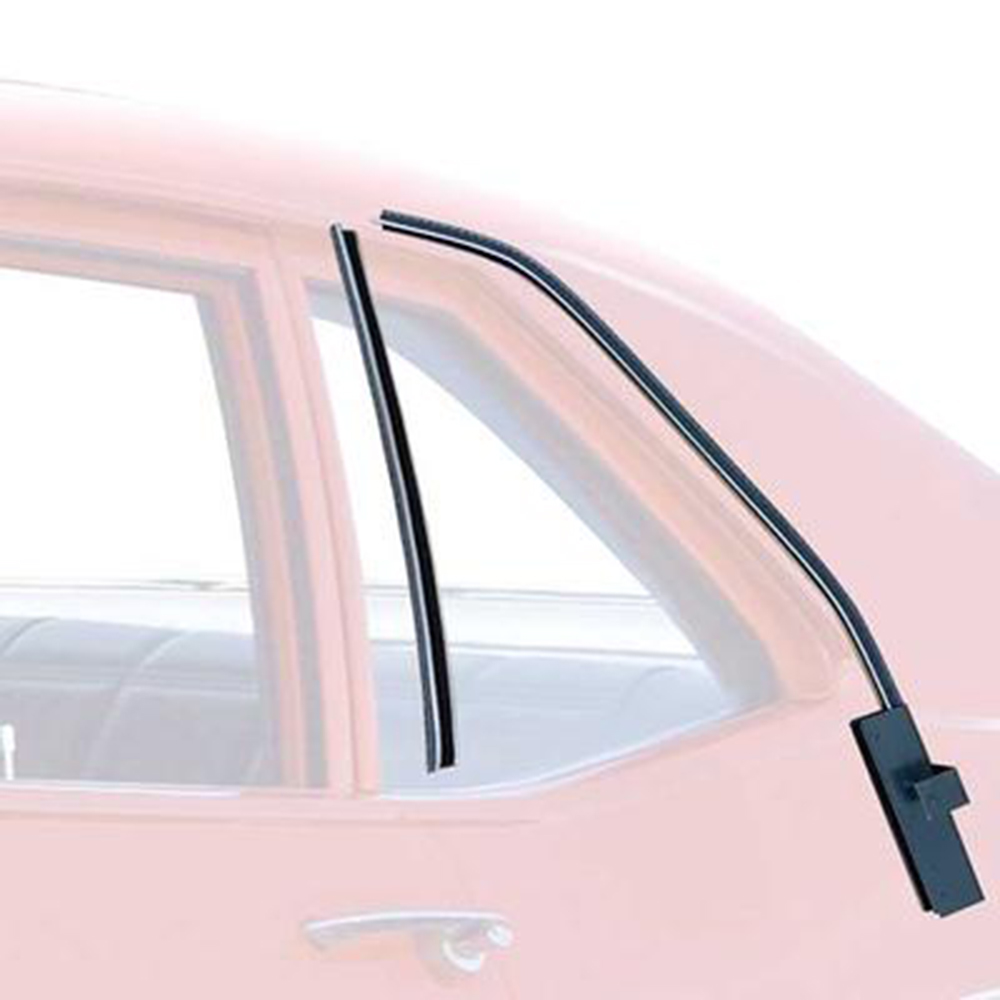 1970 Chevrolet Nova/Chevy II QUARTER WINDOW GLASS RUN CHANNEL KIT WITH STAINLESS BEAD - PR ...