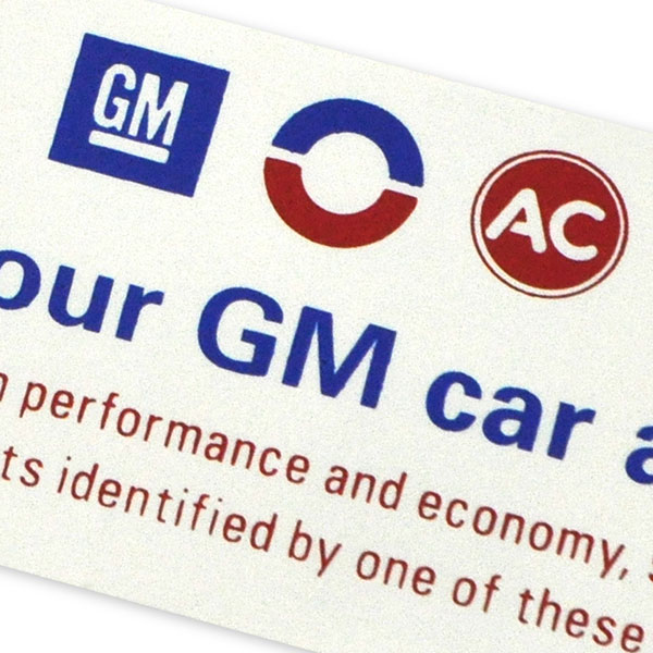 1970 Pontiac Firebird/TransAm KEEP YOUR GM CAR ALL GM DECAL (DT0128 ...