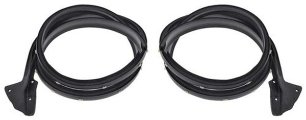 1969 Mopar DOOR FRAME WEATHERSTRIP, 2 DOOR COUPE, HARDTOP, PAIR (A-BODY ...