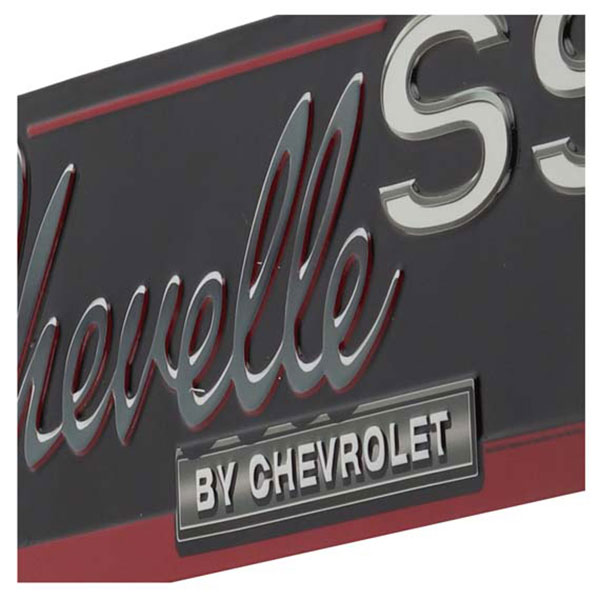 Chevelle SS by Chevrolet Embossed Tin Sign 20" x 5" | Parts | 90147444-S