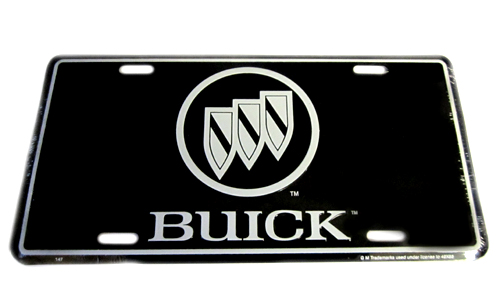 1985 Buick Skylark/GS/Regal/GN ACCESSORY LICENSE PLATE (BLACK ...