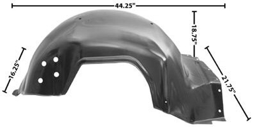 1966 Chevrolet Impala/Caprice/Bel Air FRONT INNER FENDER WELL (NEW ...