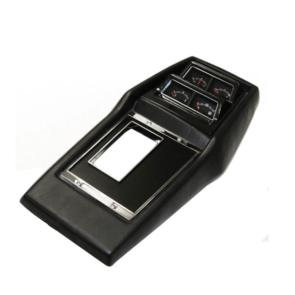 1970 Chevrolet Nova/Chevy II MANUAL CONSOLE KIT WITH BLACK FACED GAUGES ...