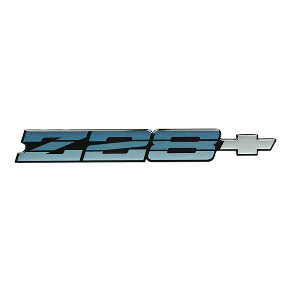 1985 Chevrolet Camaro REAR PANEL EMBLEM (Z28) â€“ BLUE/SILVER GM ...
