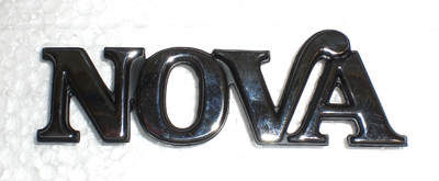 1975 Chevrolet Nova/Chevy II FRONT FENDER EMBLEM - CHROME WITH BLACK ...