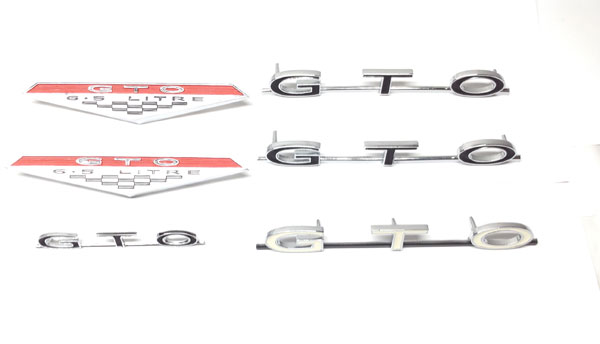 1967 Pontiac GTO/LeMans/Tempest EMBLEM KIT (GRILLE FENDER QUARTER TRUNK ...