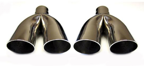 1971 Pontiac GTO/LeMans/Tempest EXHAUST SPLITTERS 2-1/4" CHROME (EXACT ...