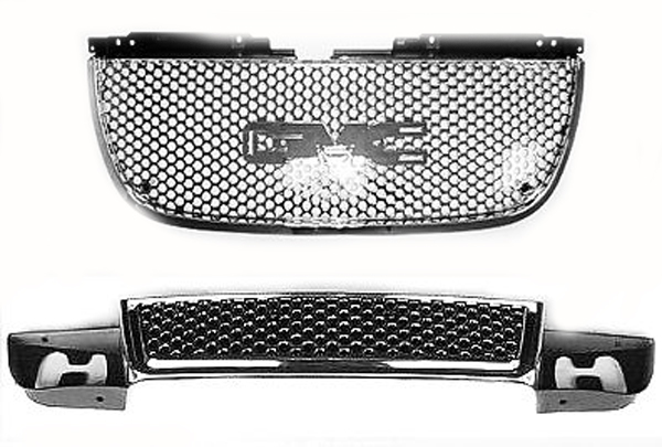 2007 GM Truck UPPER & LOWER GRILLE UPGRADE KIT (GMC PICK UP/YUKON ...