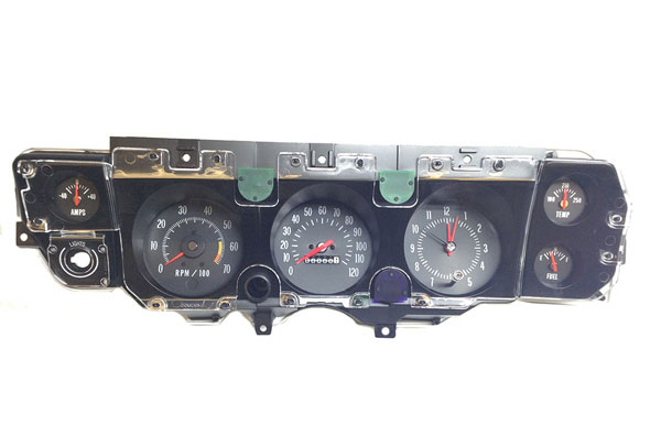 1972 Chevrolet Monte Carlo DASH GAUGE CLUSTER 6500 RED LINE TACH ...