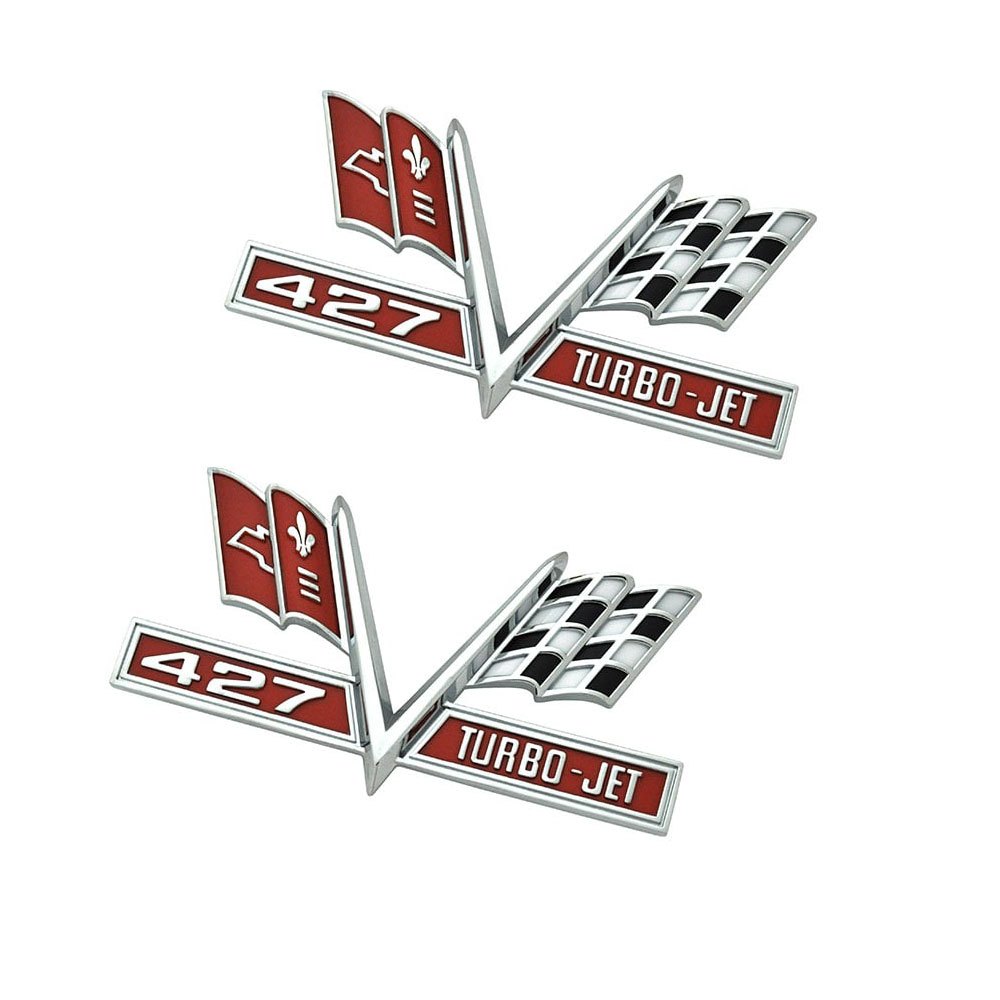 1967 Chevrolet Impala/Caprice/Bel Air IMPALA FRONT FENDER EMBLEM '427 V ...