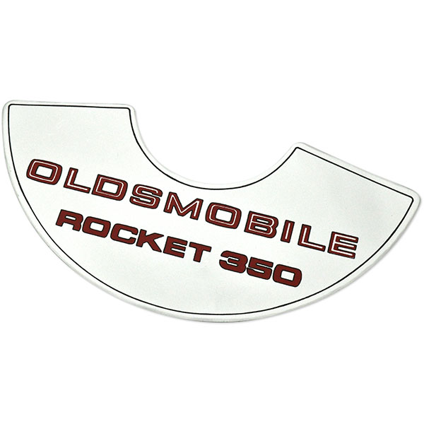 1969 Oldsmobile Cutlass/442/F85 ROCKET 350-4V AIR CLEANER DECAL LARGE ...