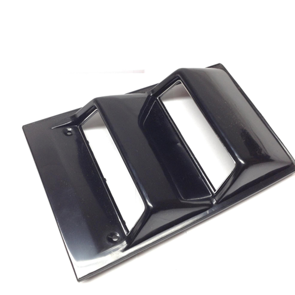 1969 Chevrolet Nova/Chevy II CONSOLE GAUGE LID (BLACK WITH CHROME TRIM ...