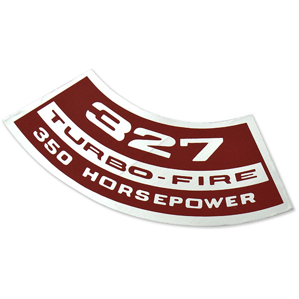 1964 Chevrolet Nova/Chevy II 327 TURBO-FIRE 350 HP AIR CLEANER DECAL ...