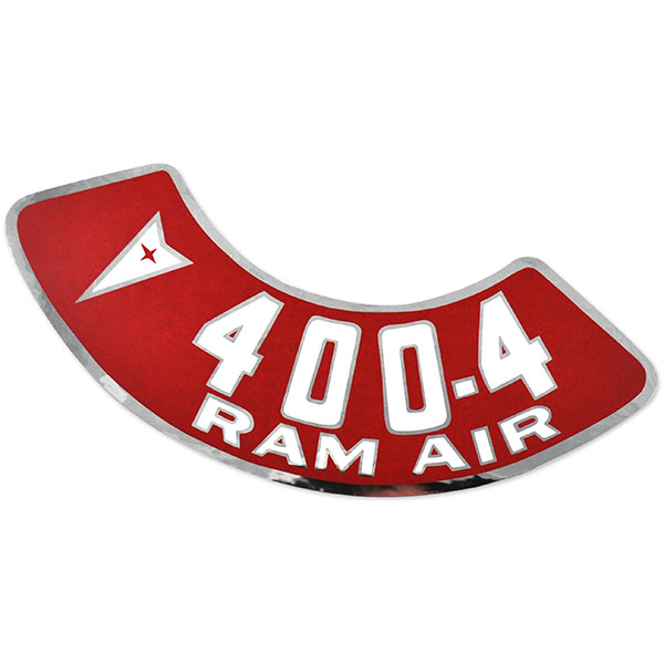 1970 Pontiac Firebird/TransAm 400-4V RAM AIR CLEANER DECAL EACH ...