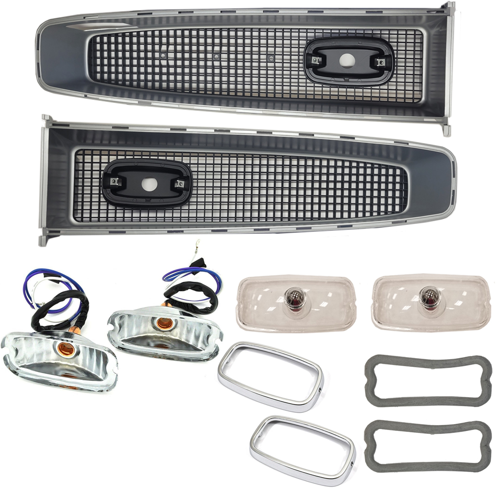 1966 Pontiac Gto Lemans Tempest Grille Kit Includes 2 Grilles 2 Park