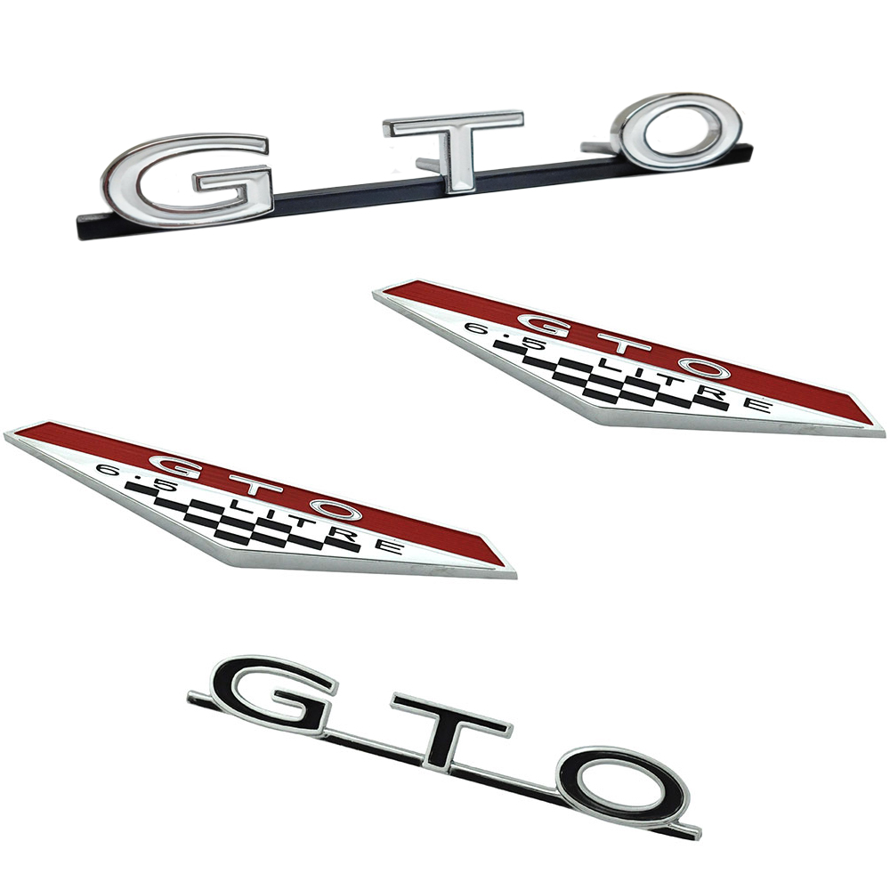 1968 Pontiac GTO/LeMans/Tempest EMBLEM KIT FACTORY ORIGINAL EMBLEMS ...