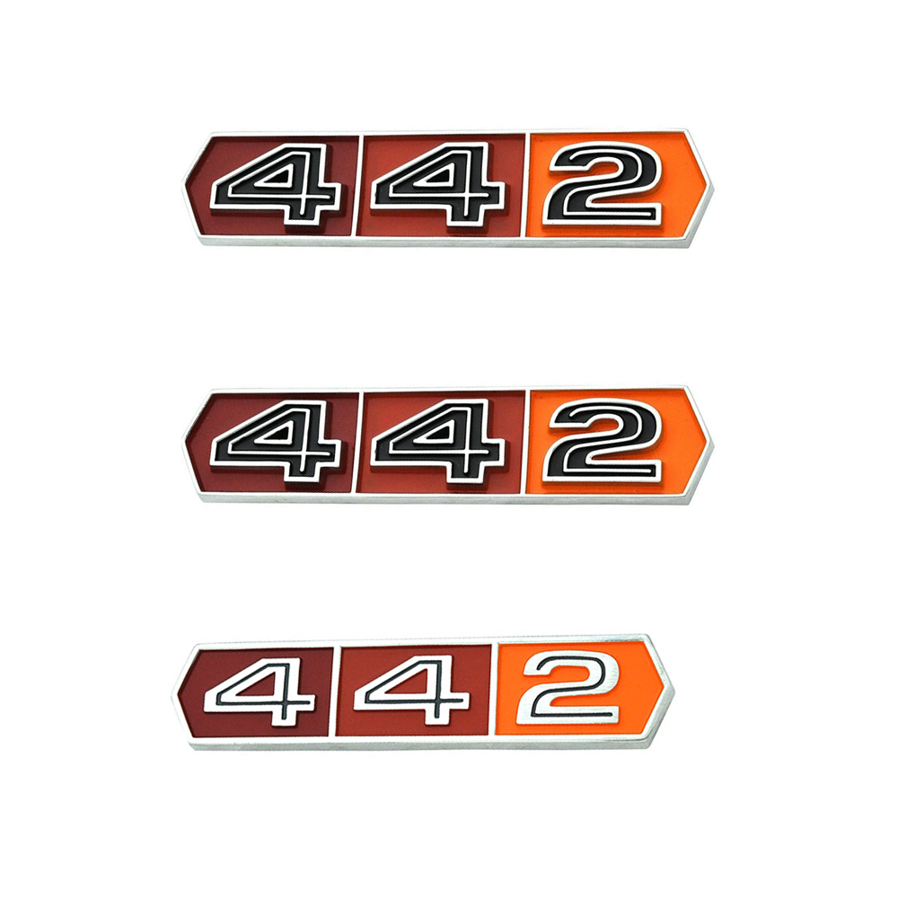 1967 Oldsmobile Cutlass/442/F85 442 EMBLEM KIT FENDER TRUNK - INCLUDES ...