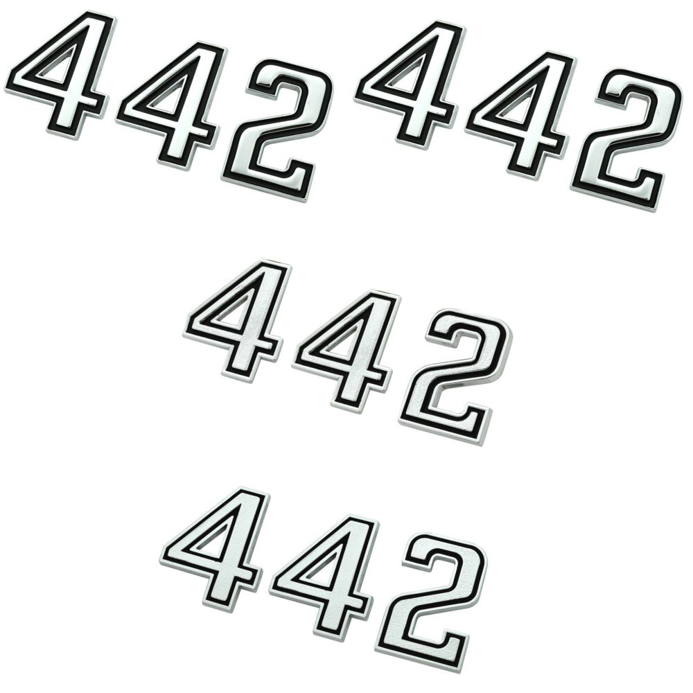 1970 Oldsmobile Cutlass/442/F85 442 EMBLEM KIT NOSE FENDER TRUNK ...