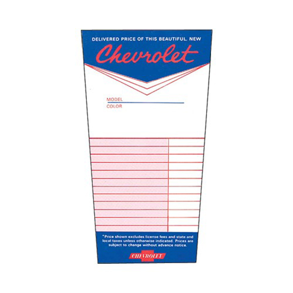 1965 Chevrolet Chevelle/Malibu DEALER INSTALLED ACCESSORY WINDOW ...