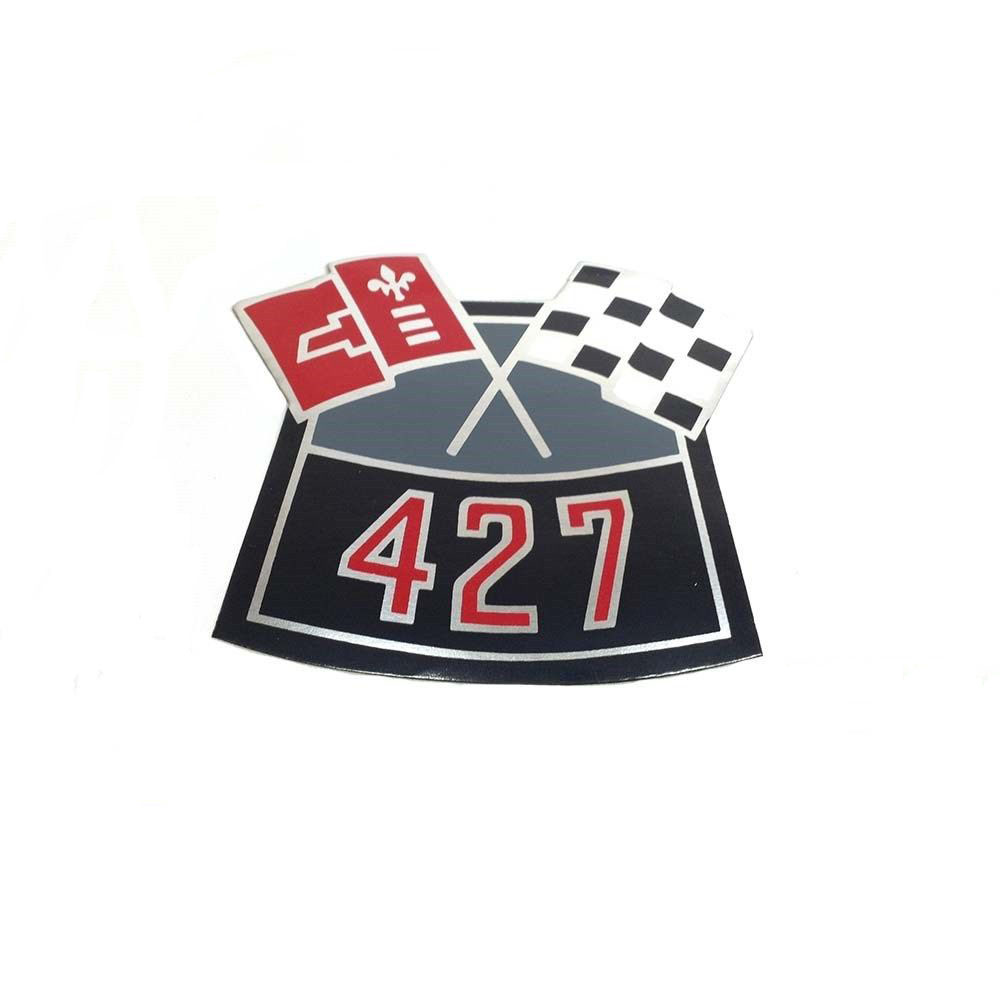 1967 Chevrolet Impala/Caprice/Bel Air 427 CROSS FLAG AIR CLEANER DECAL ...