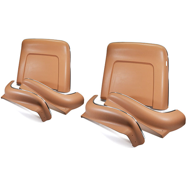 1969 Pontiac GTO/LeMans/Tempest SEAT BACK & APRON KIT (TAN) 70-72 WITH ...