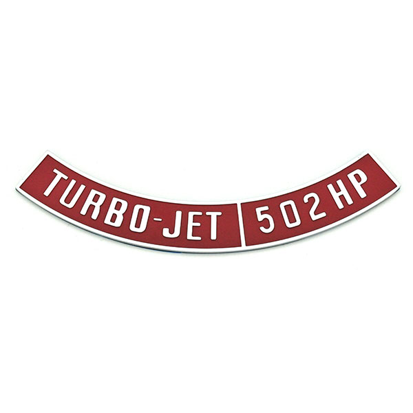 1989 Chevrolet Camaro DIECAST METAL AIR CLEANER EMBLEM TURBO-JET 502HP ...