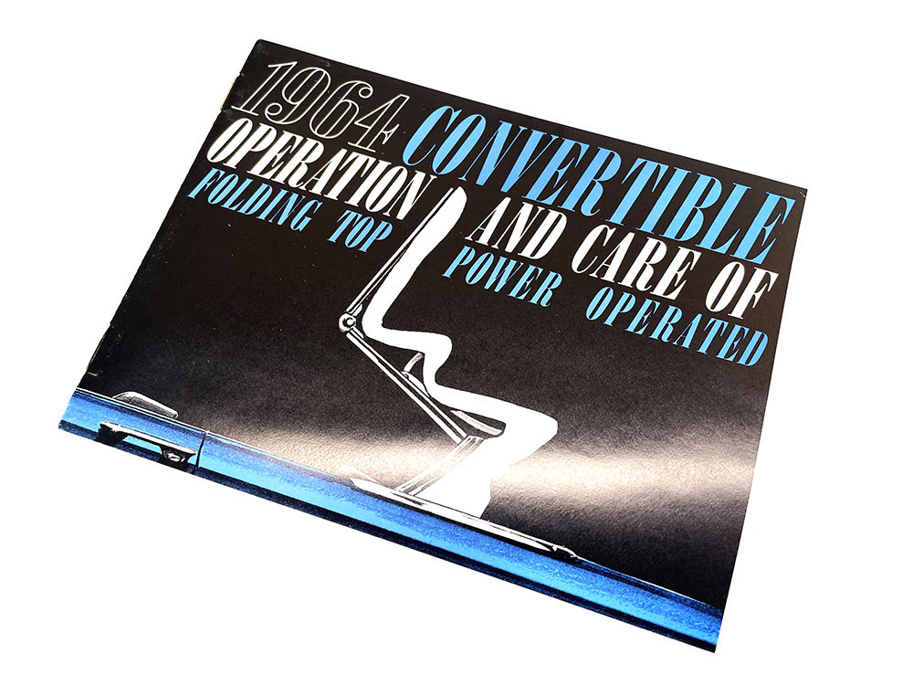 1964 Chevrolet Impala/Caprice/Bel Air GM CONVERTIBLE TOP MANUAL SF0103 | Chevrolet Impala ...